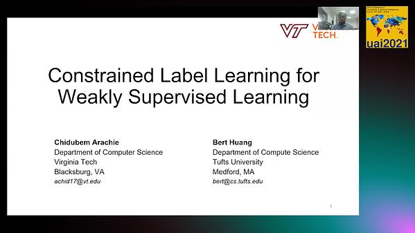 Underline | Constrained Labeling for Weakly Supervised Learning