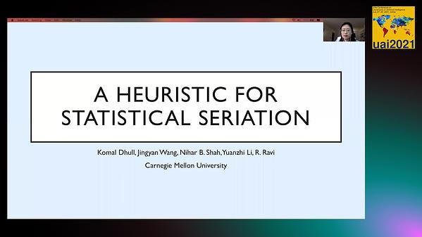 A Heuristic for Statistical Seriation | Underline