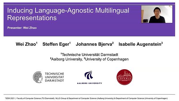 Underline | Inducing Language-Agnostic Multilingual Representations