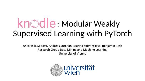 Underline | Knodle: Modular Weakly Supervised Learning with PyTorch