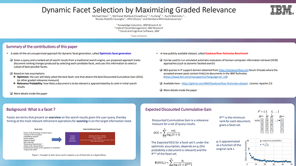 Dynamic Facet Selection by Maximizing Graded Relevance | Underline