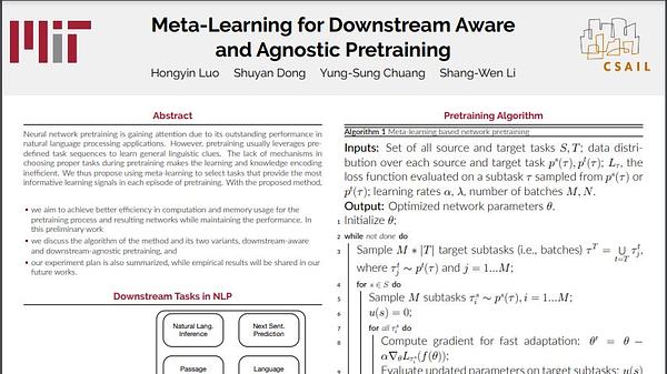 Underline | Meta-learning for downstream aware and agnostic pretraining Underline | Meta-learning for downstream aware and agnostic pretraining