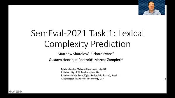 Underline | SemEval-2021 Task 1: Lexical Complexity Prediction Underline | SemEval-2021 Task 1: Lexical Complexity Prediction