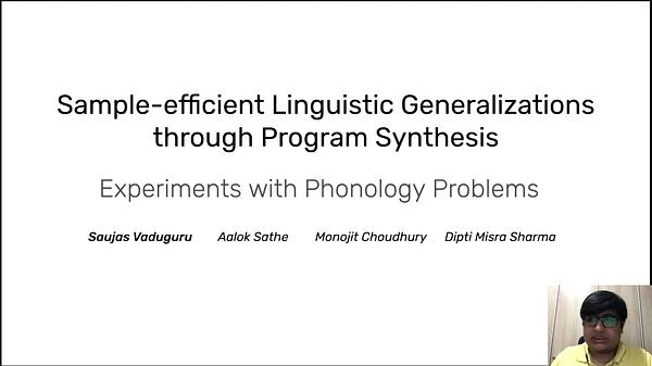 Underline | Sample-efficient Linguistic Generalizations through Program Synthesis: Experiments ...