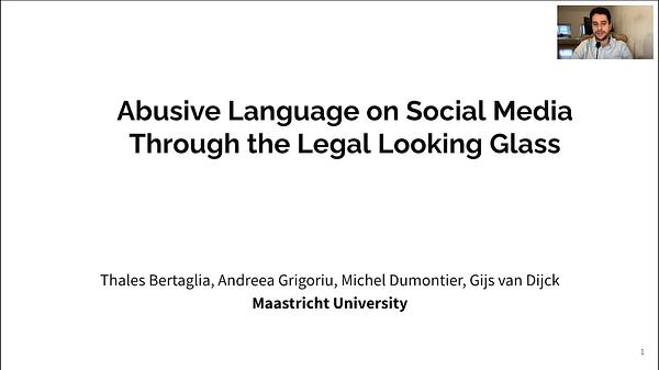 Abusive Language on Social Media Through the Legal Looking Glass ...