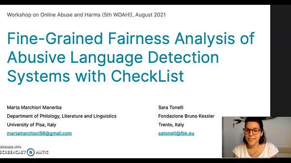 Underline | Fine-Grained Fairness Analysis of Abusive Language Detection Systems with CheckList