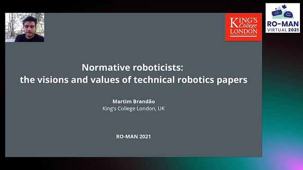 Underline | Normative roboticists: the visions and values of technical ...