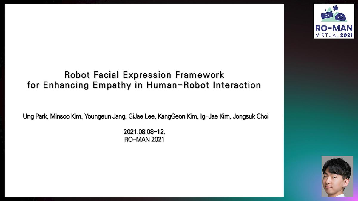 Underline | Robot Facial Expression Framework for Enhancing Empathy in ...