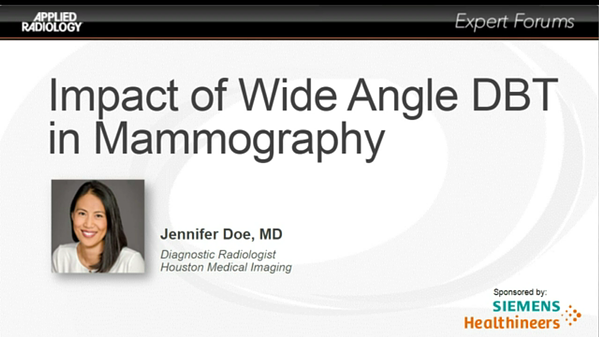 The Impact of Wide-angle DBT in Mammography | Underline