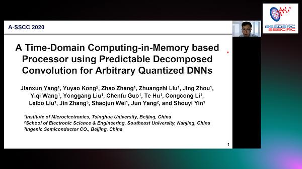 Underline A Time Domain Computing In Memory Based Processor Using Predictable Decomposed