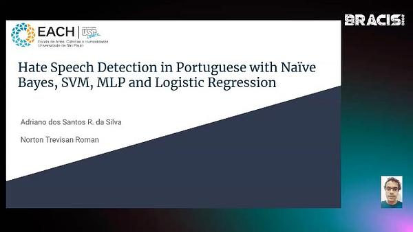 Underline Hate Speech Detection In Portuguese With Naïve Bayes Svm Mlp And Logistic Regression