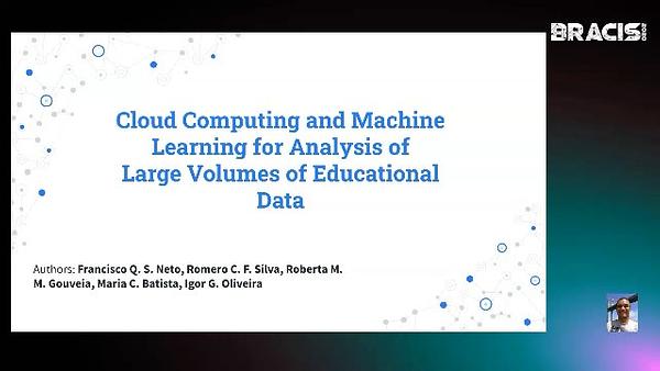 Cloud Computing and Machine Learning for Analysis ofLarge Volumes of ...
