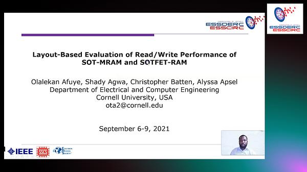 Underline | Layout-Based Evaluation of Read/Write Performance of SOT ...