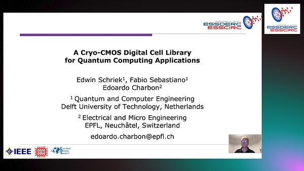A Cryo-CMOS Digital Cell Library for Quantum Computing Applications | Underline