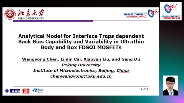 Analytical Model for Interface Traps Dependent Back Bias Capability and ...