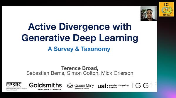 Active Divergence with Generative Deep Learning - A Survey and Taxonomy | Underline