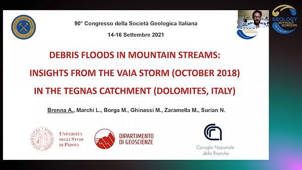 Underline | Debris floods in mountain streams: Insights from the Vaia ...