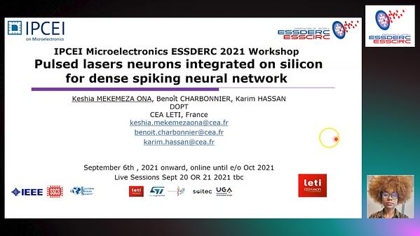 Pulsed lasers neurons integrated on silicon for dense spiking neural ...