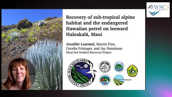 Recovery of sub-tropical alpine habitat and the endangered Hawaiian ...