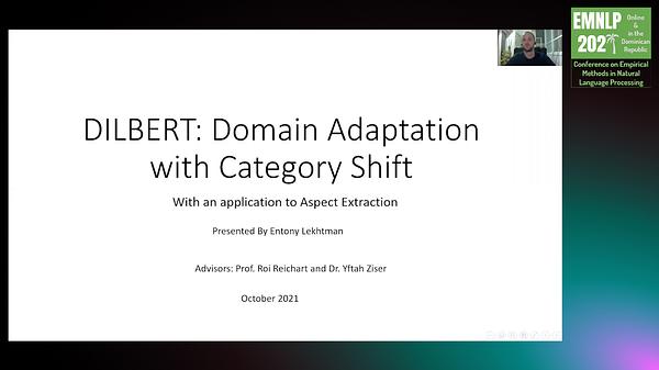 DILBERT: Customized Pre-Training for Domain Adaptation with Category ...