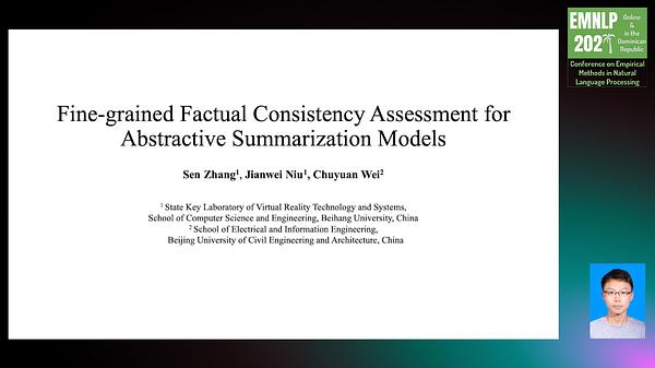 Underline | Fine-grained Factual Consistency Assessment for Abstractive Summarization Models