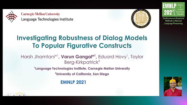 Underline | Investigating Robustness of Dialog Models to Popular ... Underline | Investigating Robustness of Dialog Models to Popular ...