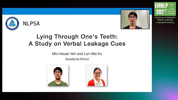 Lying Through One's Teeth: A Study on Verbal Leakage Cues | Underline