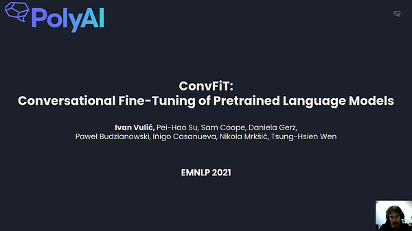 Underline | ConvFiT: Conversational Fine-Tuning of Pretrained Language Models