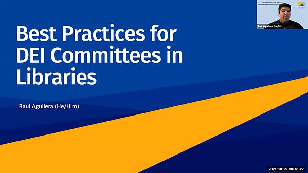 Underline | Best Practices for DEI Committees in Libraries