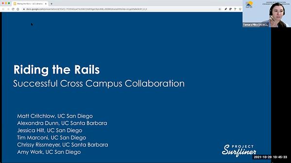 Underline | Riding the Rails- Successful Cross Campus Collaboration