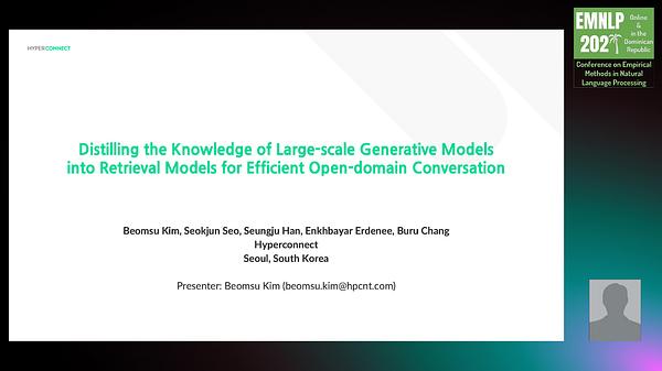 Underline | Distilling the Knowledge of Large-scale Generative Models into Retrieval Models for ...