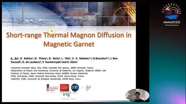 Short-range Study of Thermal Magnon Transport in Magnetic Garnets ...