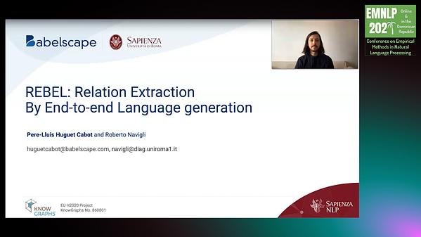 Underline | REBEL: Relation Extraction By End-to-end Language generation