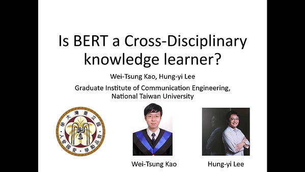 Is BERT a Cross-Disciplinary Knowledge Learner? A Surprising Finding of ...