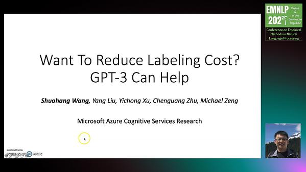 Underline | Want To Reduce Labeling Cost? GPT-3 Can Help