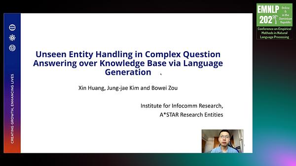 Underline | Unseen Entity Handling in Complex Question Answering over Knowledge Base via ...