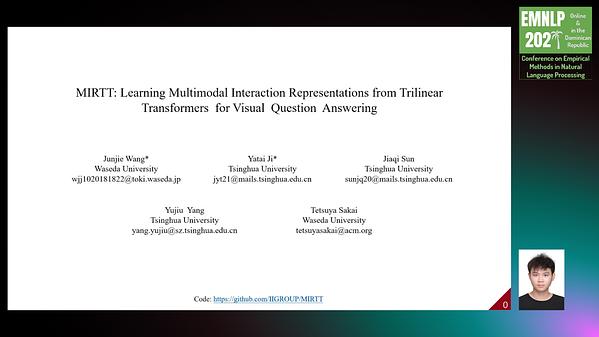 Underline | MIRTT: Learning Multimodal Interaction Representations from ...