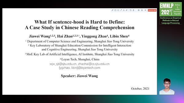 What If Sentence-hood is Hard to Define: A Case Study in Chinese Reading Comprehension | Underline