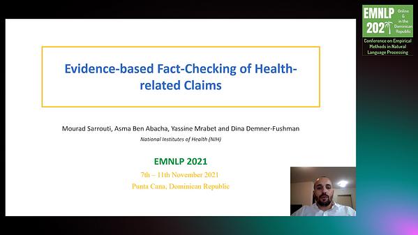 Evidence-based Fact-Checking of Health-related Claims | Underline
