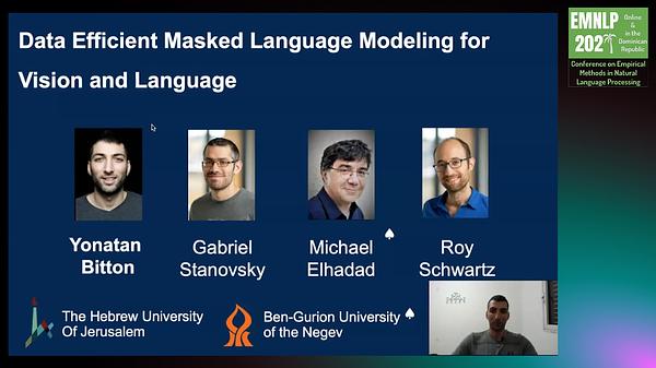 Underline | Data Efficient Masked Language Modeling for Vision and Language