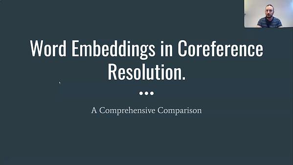 Underline A Comprehensive Comparison Of Word Embeddings In Event And Entity Coreference Resolution