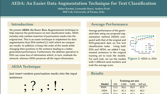 Underline | AEDA: An Easier Data Augmentation Technique for Text Classification