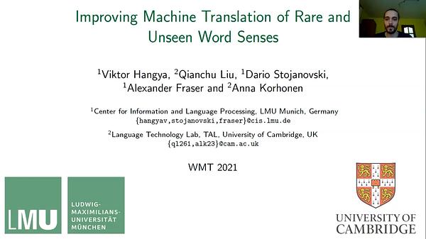 Underline | Improving Machine Translation of Rare and Unseen Word Senses