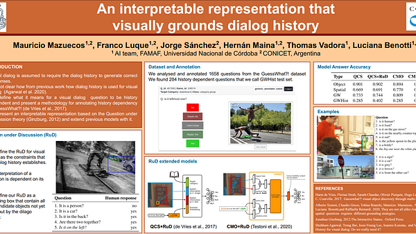 Underline | An interpretable representation that visually grounds dialog history