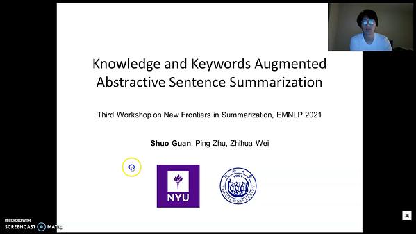 Underline | Knowledge and Keywords Augmented Abstractive Sentence ...