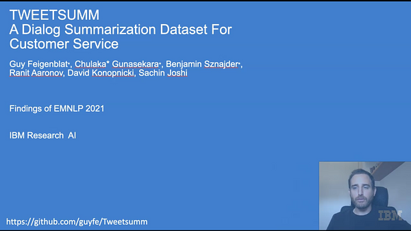 Underline | TWEETSUMM - A Dialog Summarization Dataset for Customer Service