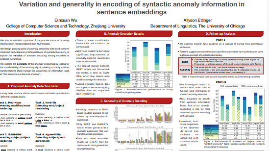 Variation and generality in encoding of syntactic anomaly information in sentence embeddings ...