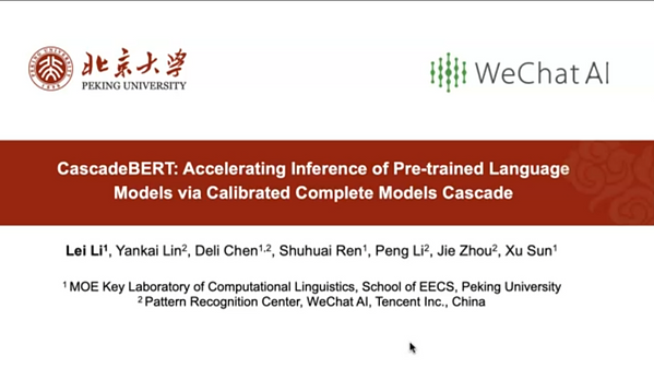 CascadeBERT: Accelerating Inference of Pre-trained Language Models via Calibrated Complete ...