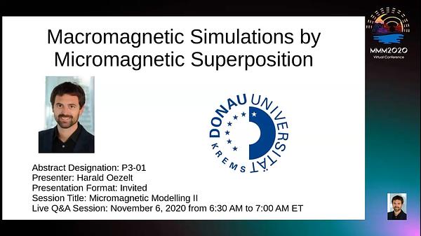 Underline | Macromagnetic Simulations by Micromagnetic Superposition ...