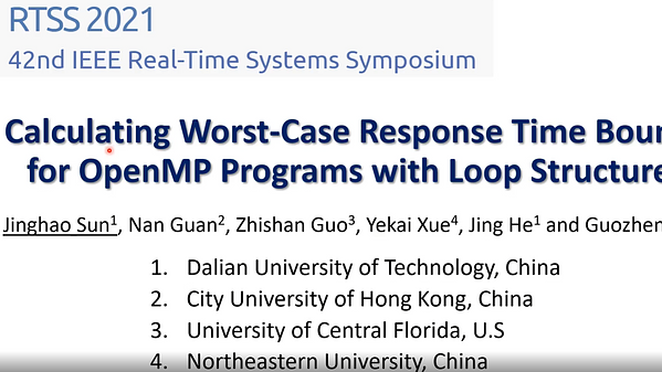 Underline | Calculating Worst-Case Response Time Bounds for OpenMP Programs with Loop Structures
